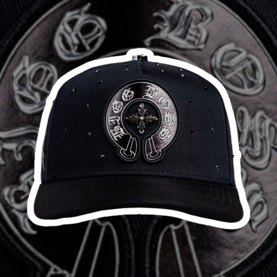 “Chrome Hearts” Black (Bigg Boss) – Heavy Hitter Hats LLC
